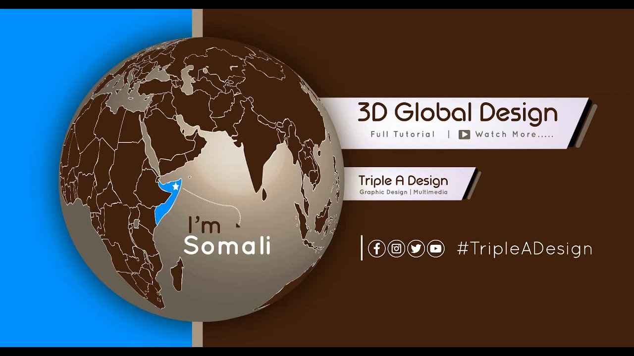3D Global Design Tutorial - YouTube