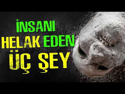 İNSANI HELAK EDEN 3 ŞEY ( Dini Sohbetler, Dini Video, Dini ibretlik hikaye )