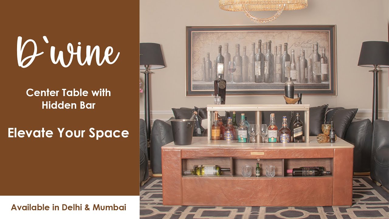 D`wine Bar | Centre Table with Hidden Bar | Elevate your space | Home ...
