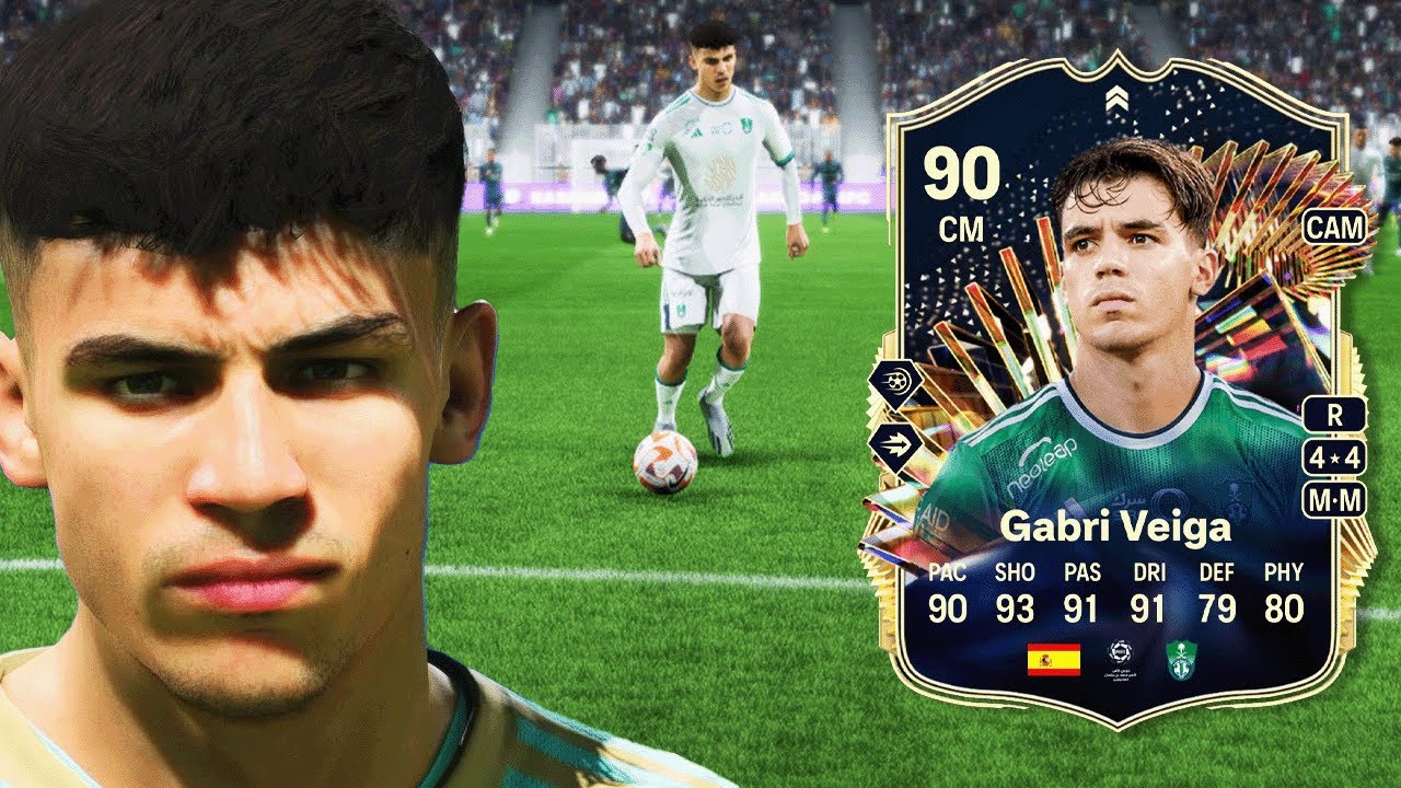 90 TOTS OBJECTIVE GABRI VEIGA PLAYER REVIEW | EA FC 24 ULTIMATE TEAM ...