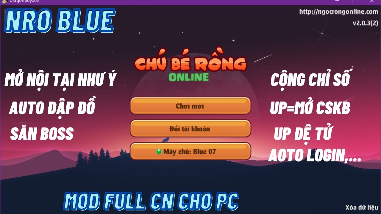 Mod Nro Blue Full Chức Năng Ngon Nhất Trên PC - YouTube