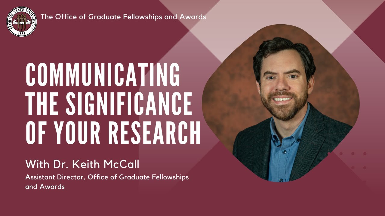 Communicating the Significance of your Research with Dr. McCall ...