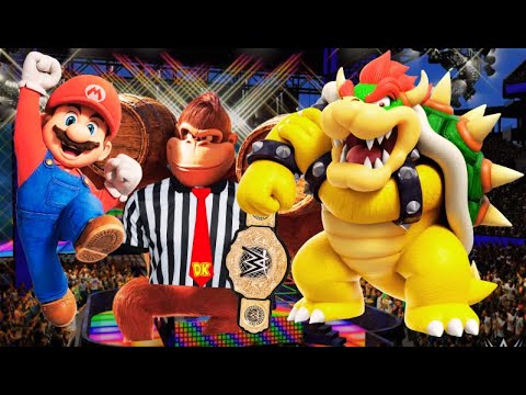 WWE 2K24: MARIO vs BOWSER for the World Heavyweight Championship - YouTube