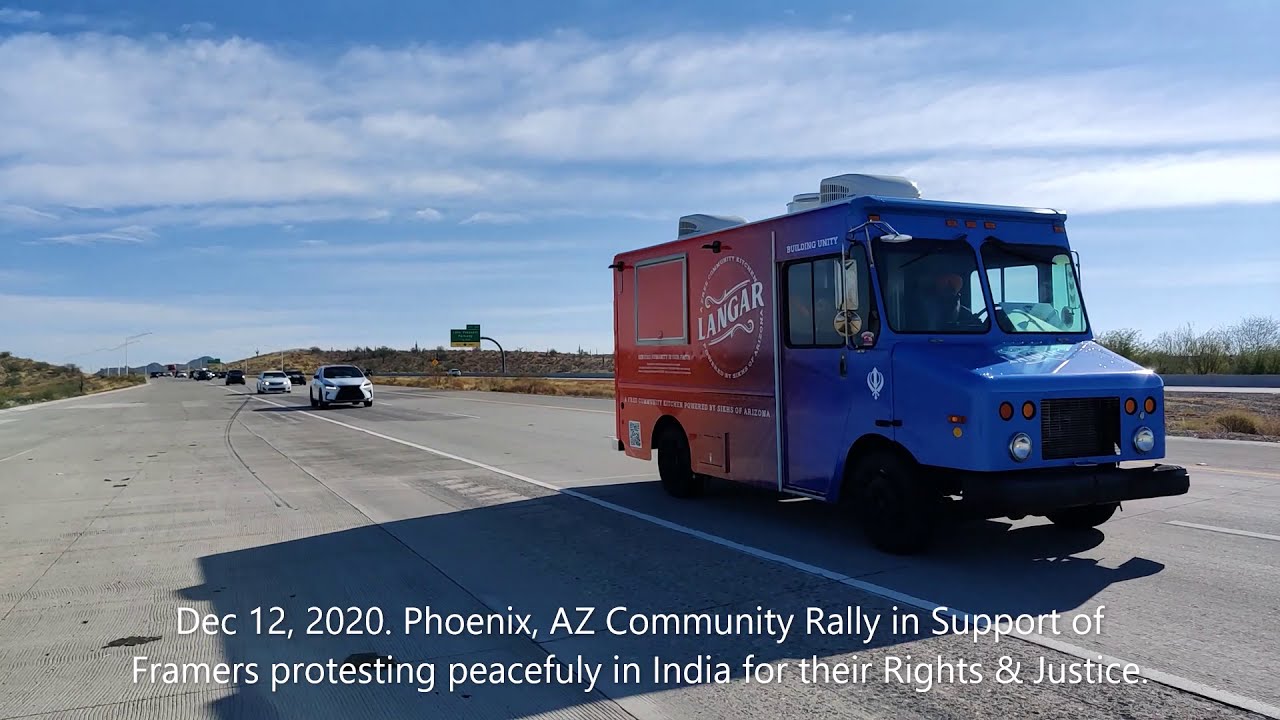 Car Rally Wave 3 - Phoenix AZ Support Rally for Indian Farmers - YouTube