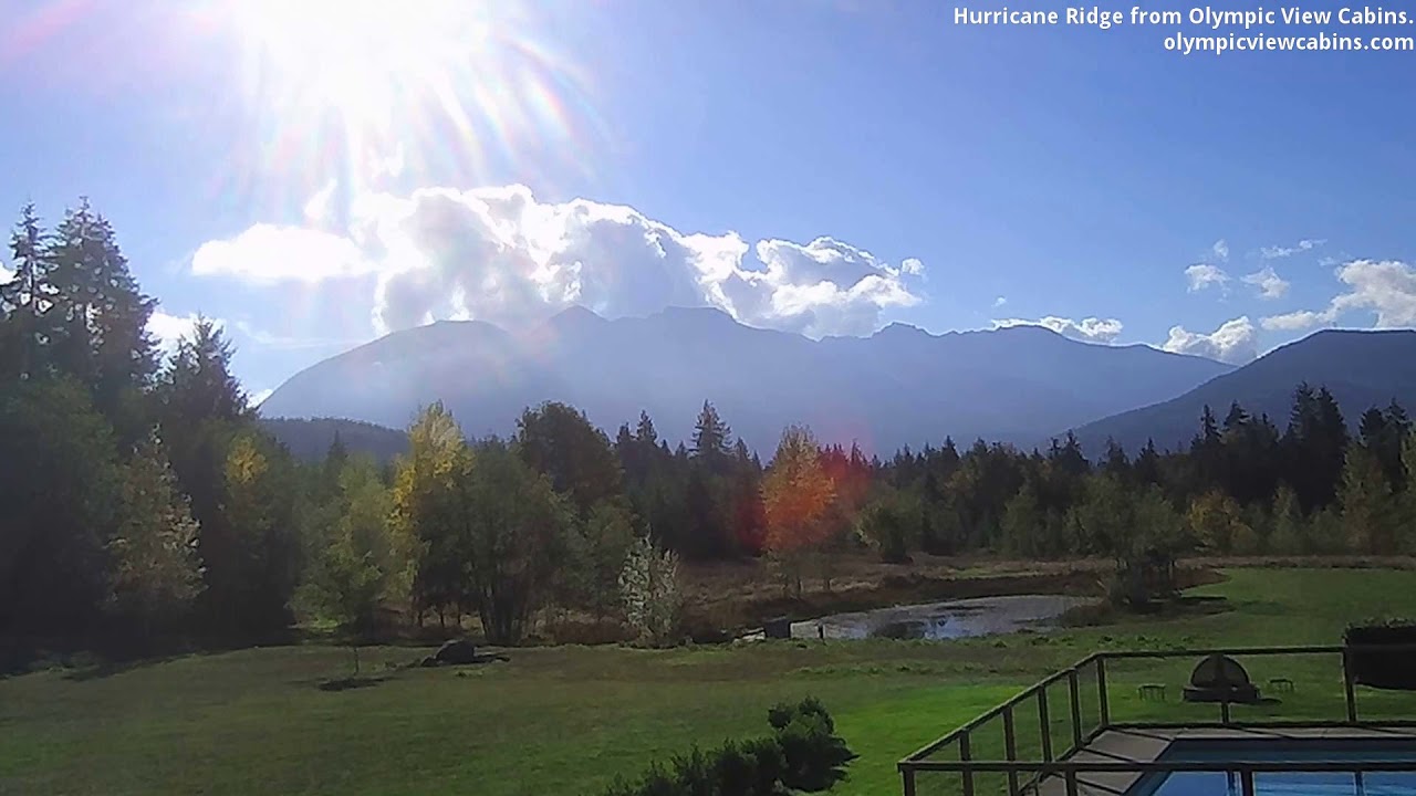 2018-10-10 Olympic View Cabins Hurricane Ridge Cam - YouTube
