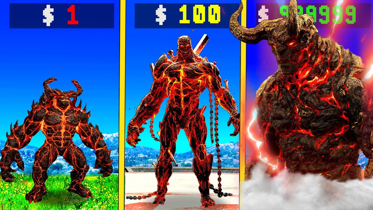 $1 LAVA TITAN to $1,000,000,000 in GTA 5 - YouTube