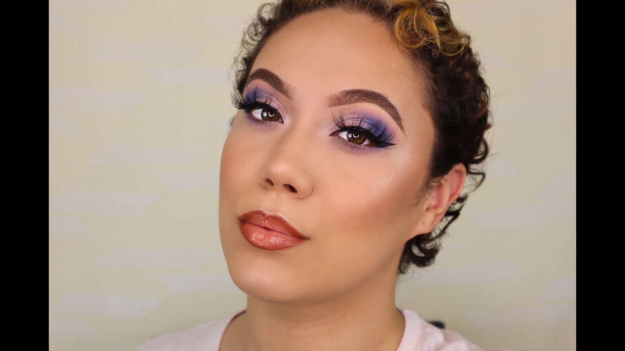 Soft Blue Makeup tutorial - YouTube