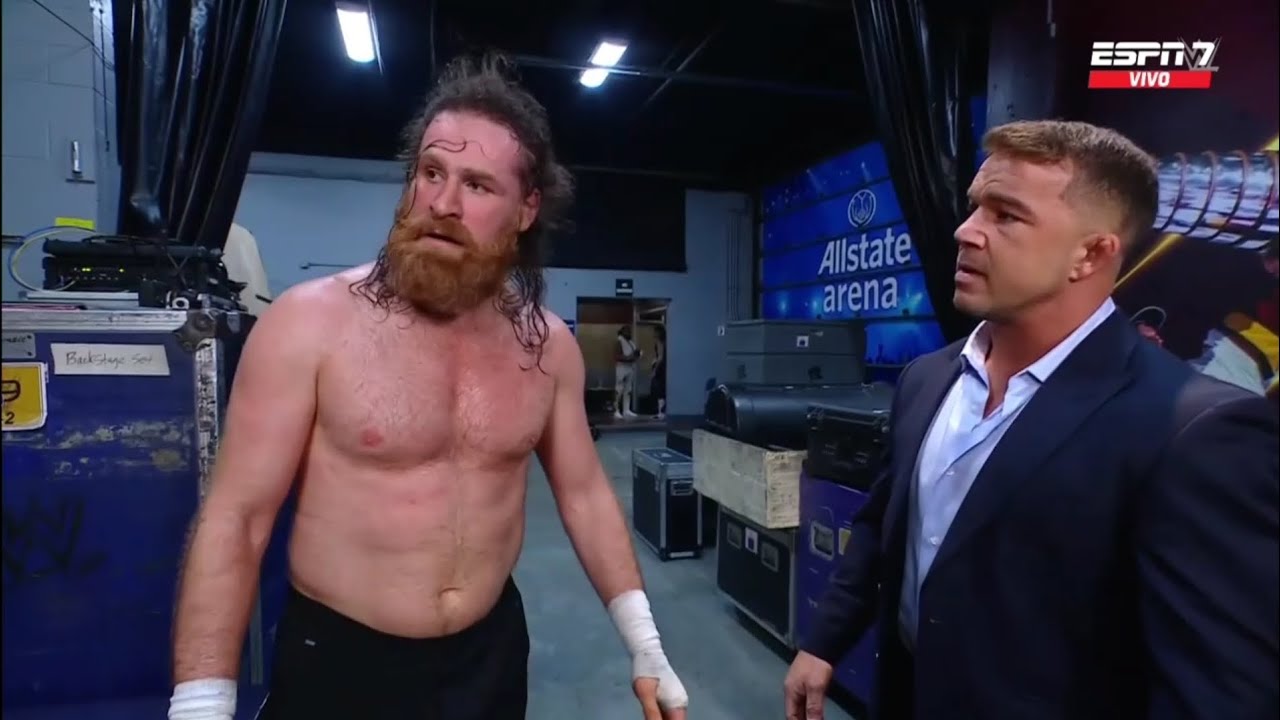 Chad Gable habla con Sami Zayn en Backstage - WWE Raw 25/03/2024 (En ...