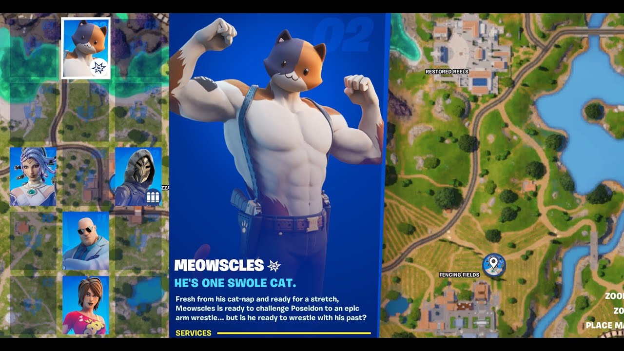 Fortnite - NPC # 02 MEOWSCLES - Chapter 5 Season 2 - YouTube
