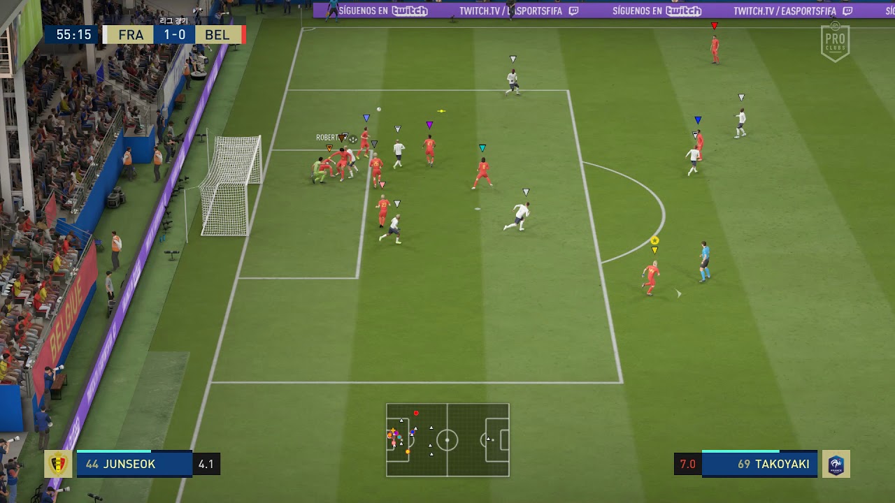 FIFA20(PC) PRO CLUB 2020.01.31 BEL 0 - 2 FRA - YouTube