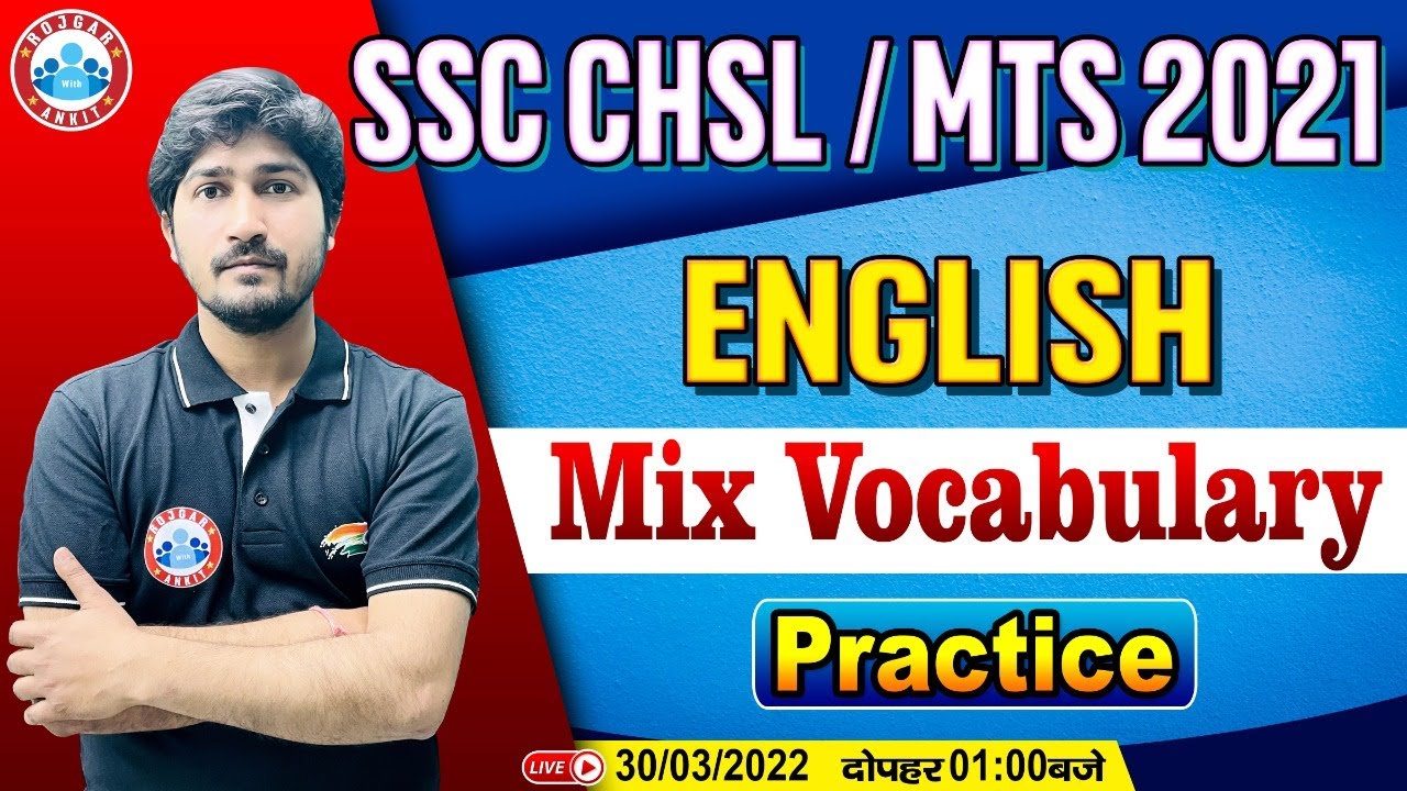 Vocabulary | English : Vocabulary | SSC CHSL English Classes | MTS ...
