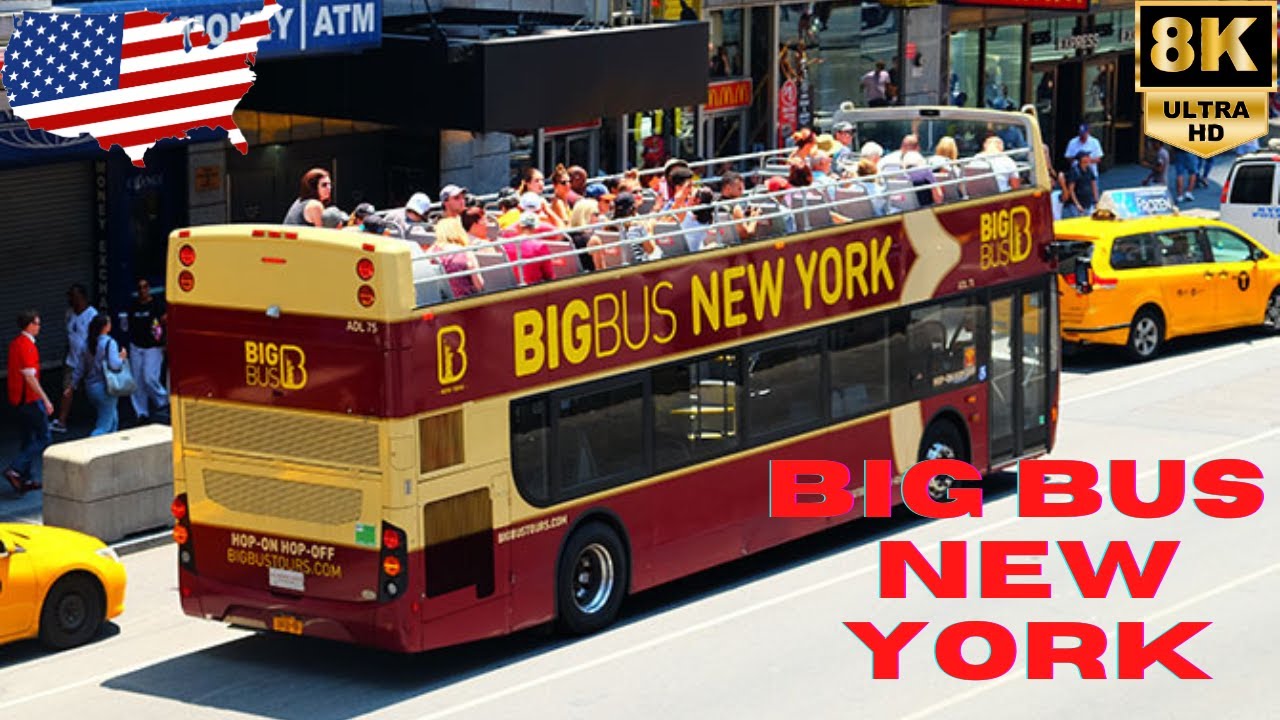 8K New York Big Bus New York Times Square Brooklyn Bridge 8k-new-york-big-bus-new-york-times-square-brooklyn-bridge