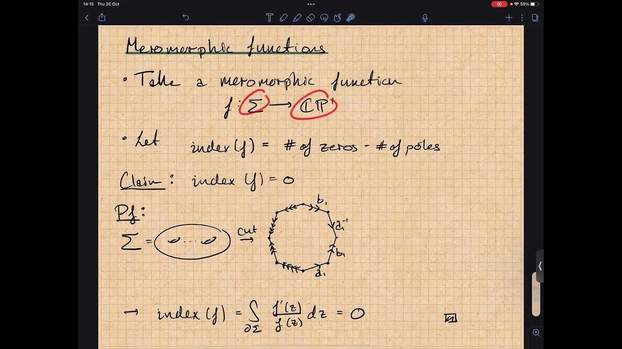 [iss Fall 2022] Lecture 4 Riemann Roch Theorem Youtube