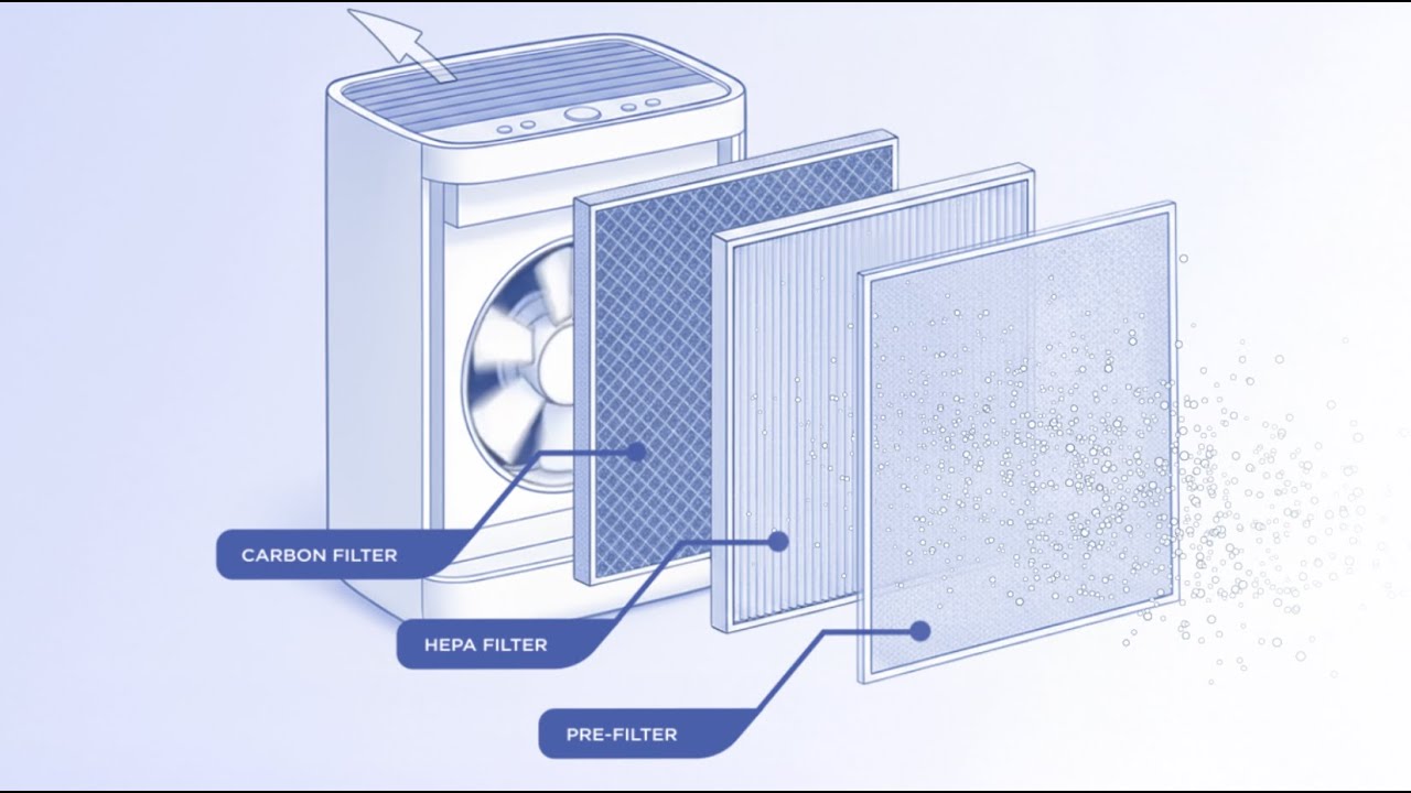 Room Air Cleaner - Custom Designed Air Filters | Rensa Filtration - YouTube