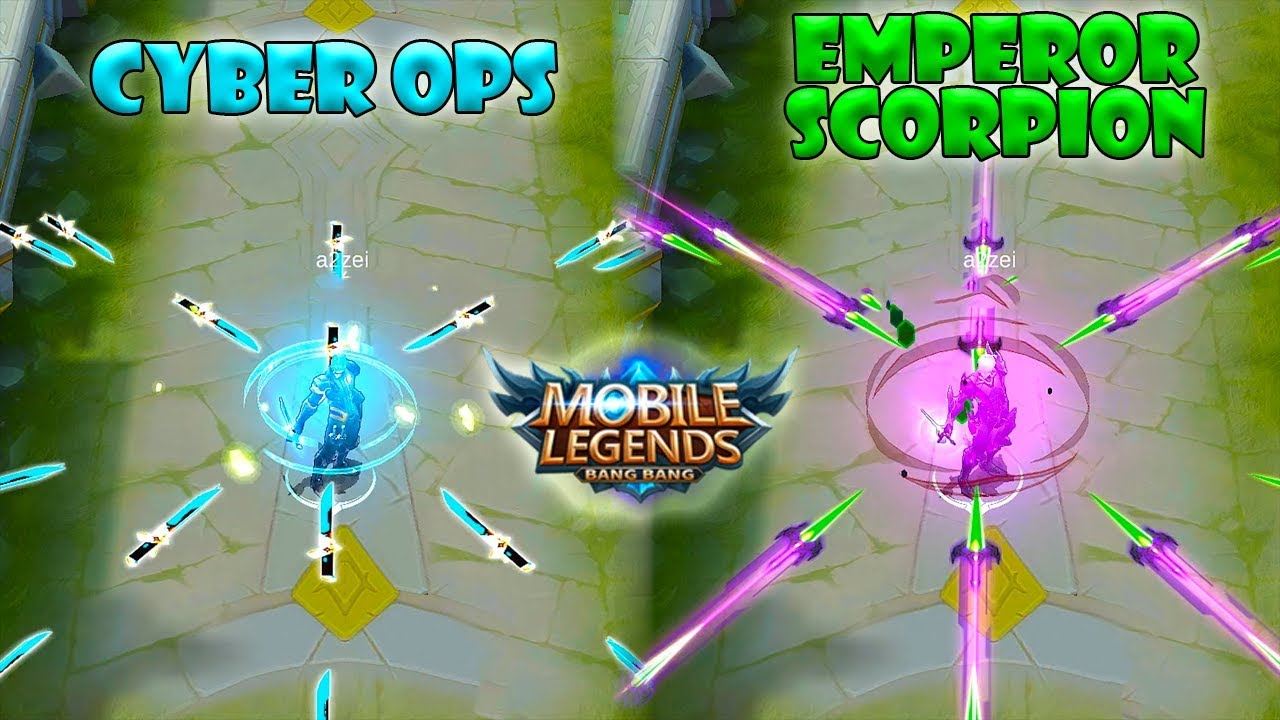 Gusion | Emperor Scorpion VS Cyber Ops | SIMPLE Comparison | Mobile ...