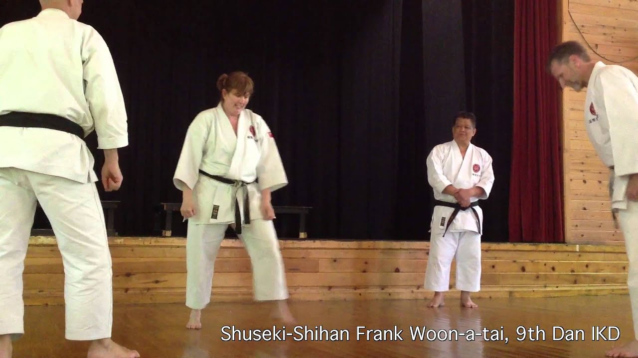 IKD One-step Enbu Kumite 4th kyu From Free Stance | Shuseki Shihan ...
