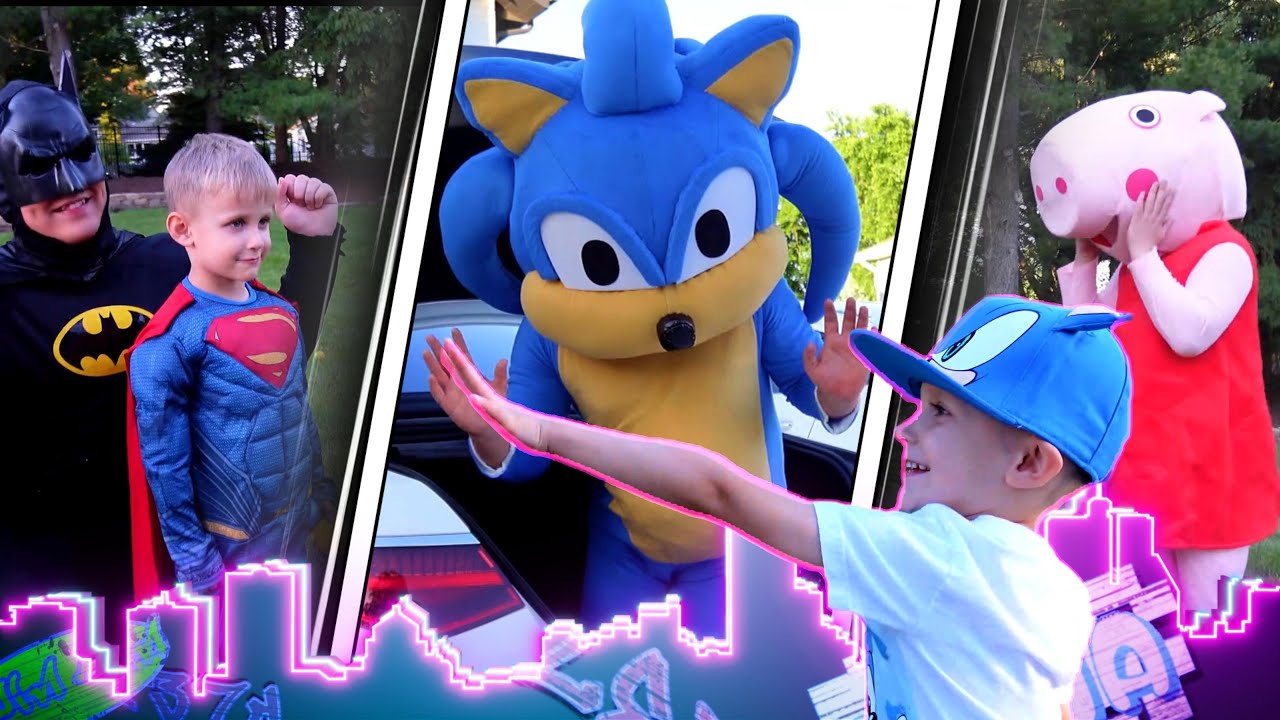 Sonic, Peppa Pig and Batman - YouTube