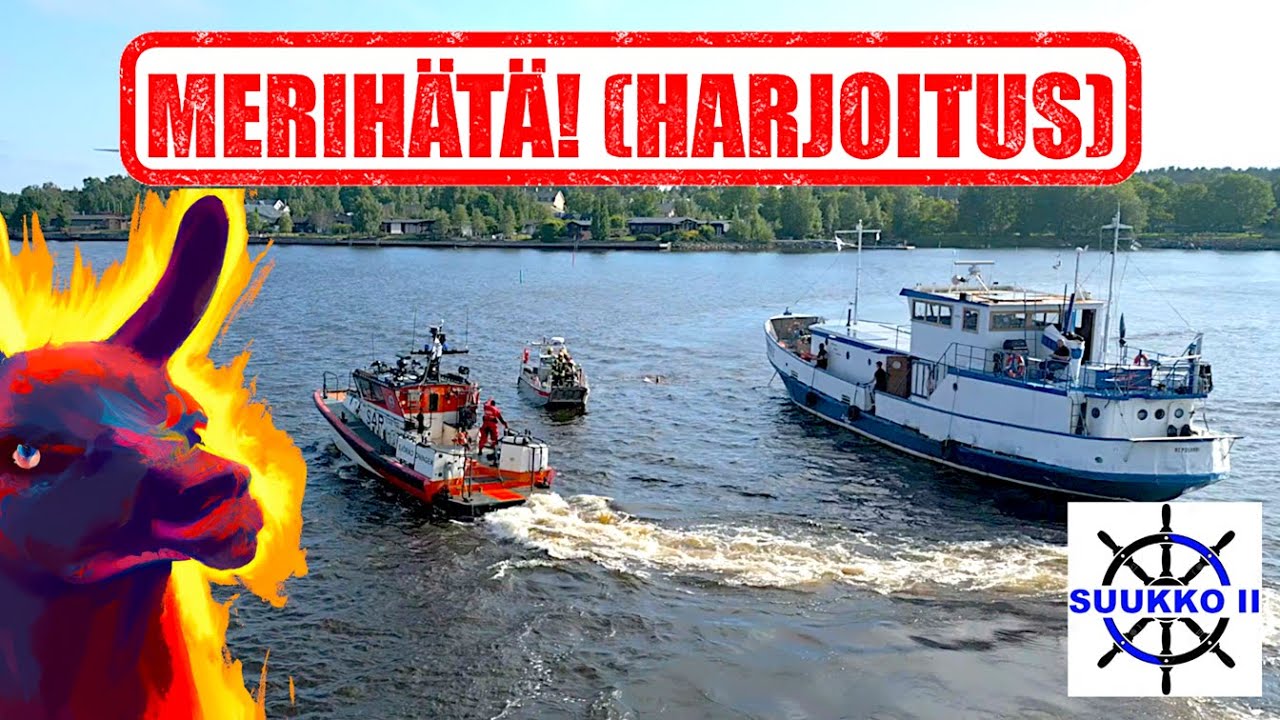 ms Suukko II merihädässä! Kuvauskeikka mukaan harjoitukseen. - YouTube