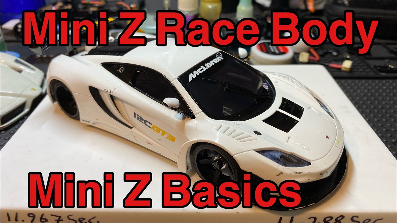 Mini Z Race prep body for box stock [basic] - YouTube