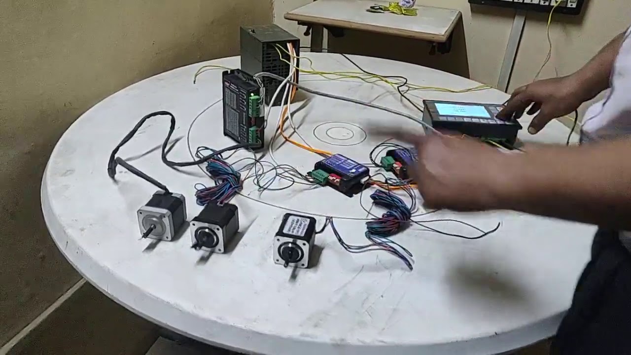 DIY CNC CONTROLLER INTERFACING & TRIAL - YouTube