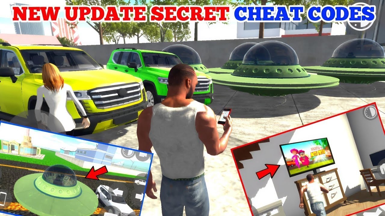 Finally Indian Bike Driving 3D New Update | UFO+Land Cruiser Cheat Code | Features| - YouTube