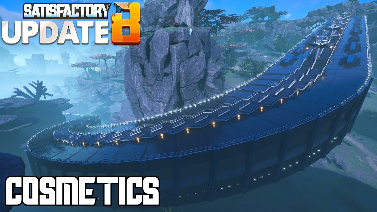 Cosmetic VOD - Journey to the Blue Crater | Satisfactory U8 - YouTube