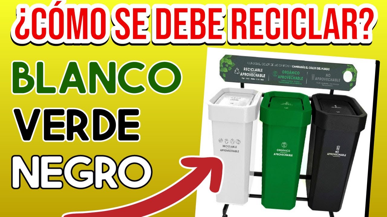 NUEVO código de COLORES PARA RECICLAR desde 2021 [Cuál es el Beneficio ...