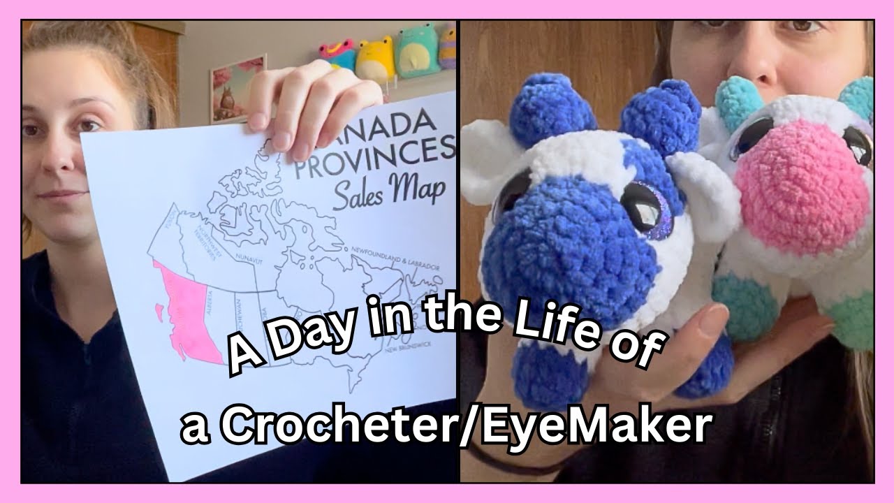 Day in the Life of a Crocheter/Eye Maker | Packing Orders & Market ...