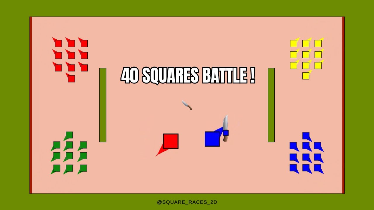INSANE 40 bouncing squares BATTLE ! 🔥🗡️ - YouTube