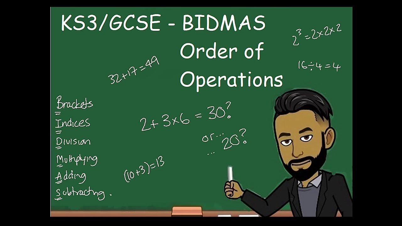 KS3/GCSE Maths : BIDMAS / BODMAS - (Order of Operations) - YouTube