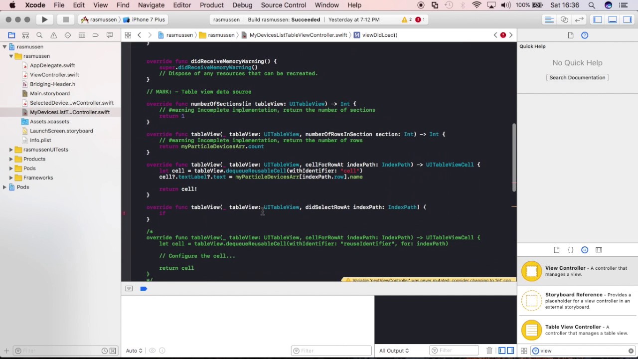 Particle Photon Swift 3: Conditional Segues and Passing Data Between Segues - YouTube