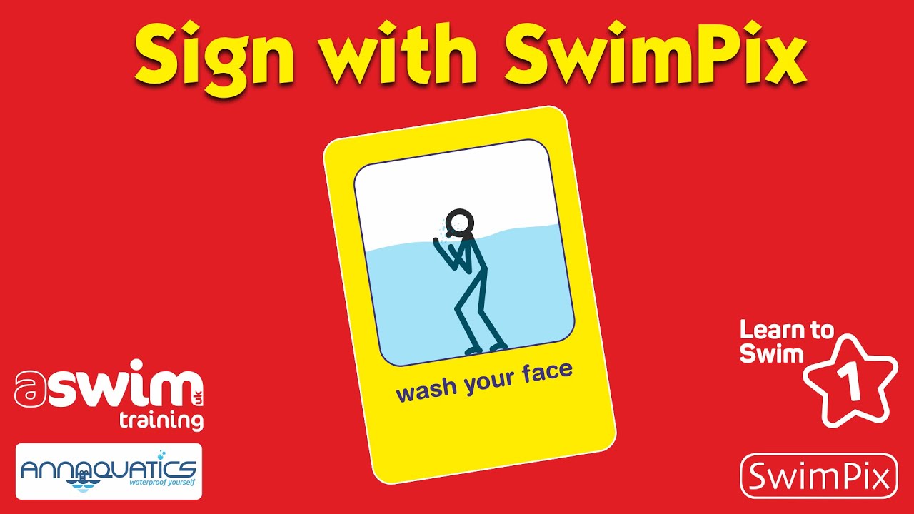 Sign with SwimPix and British Sign Language BSL “WASH YOUR FACE” - YouTube