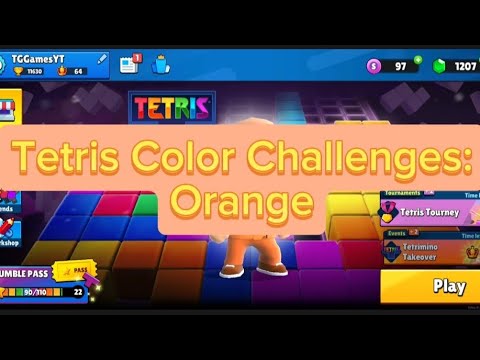 Tetris Tumble Orange Challenge - YouTube