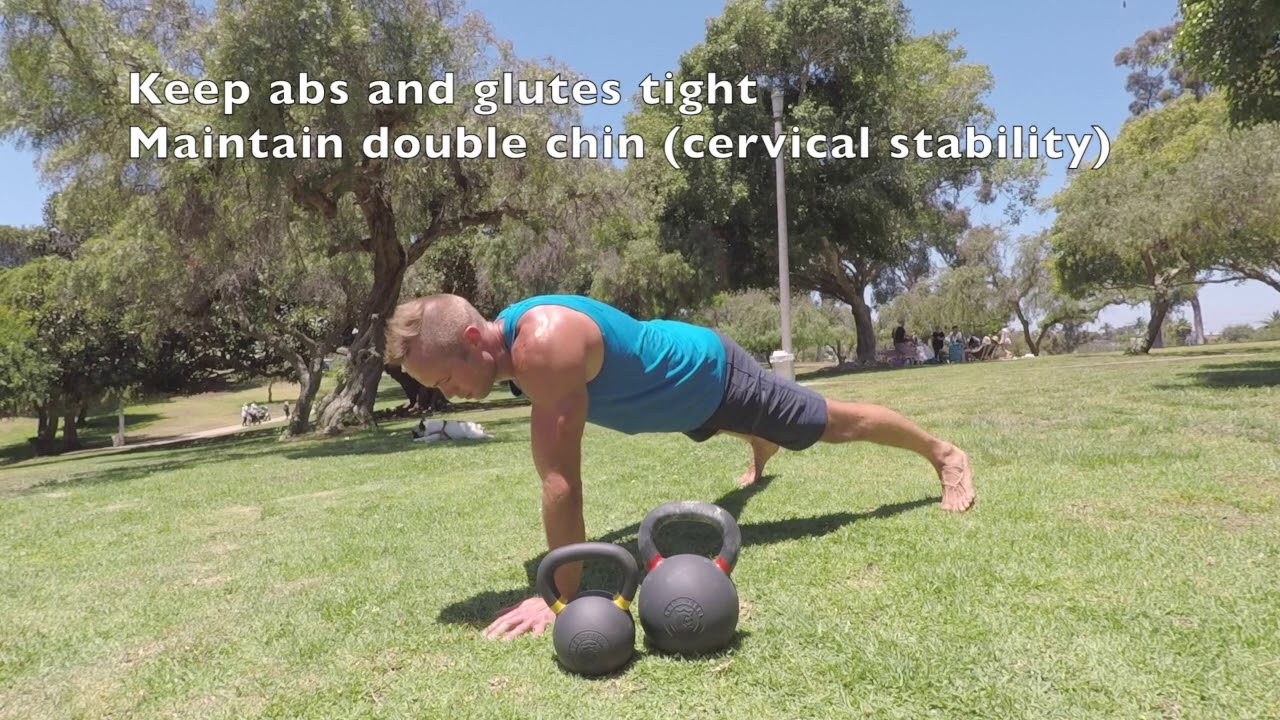 One arm plank scap rolls - YouTube