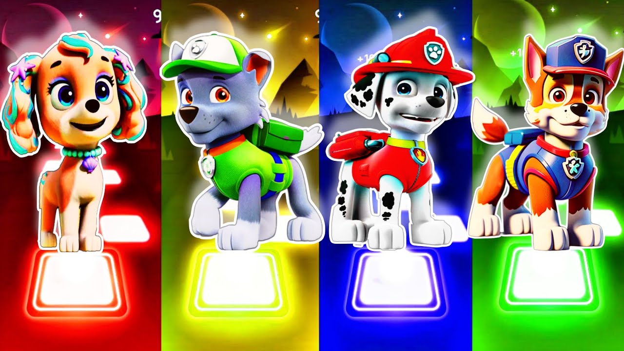 Team Ryder😍 - Ryder 🆚 Ryder 🆚 Ryder 🆚 Ryder || PAW Patrol 🎶 Tiles Hop EDM Rush - YouTube