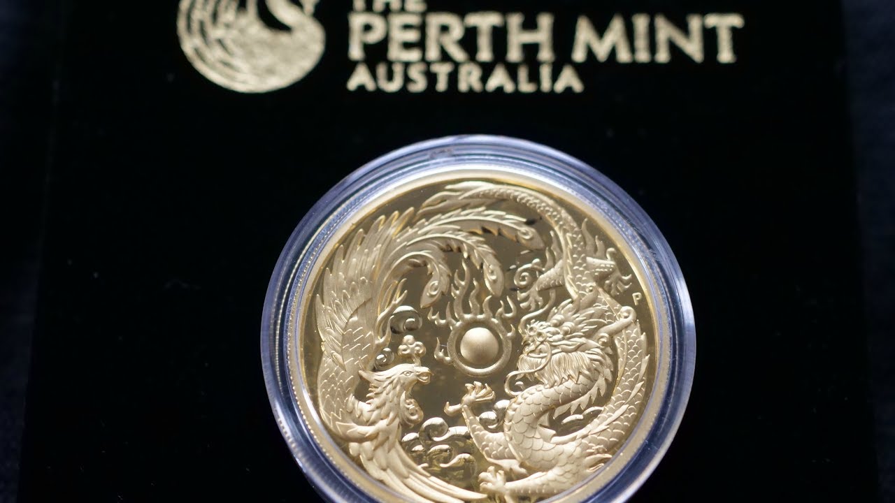 2 Oz Gold Proof High Relief Dragon & Phoenix Coin - YouTube