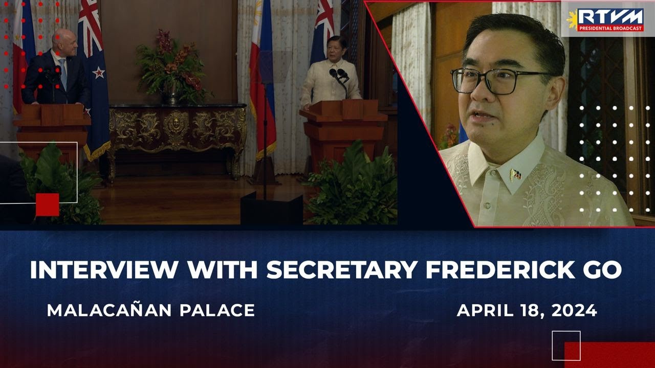 Interview with Secretary Frederick Go - YouTube