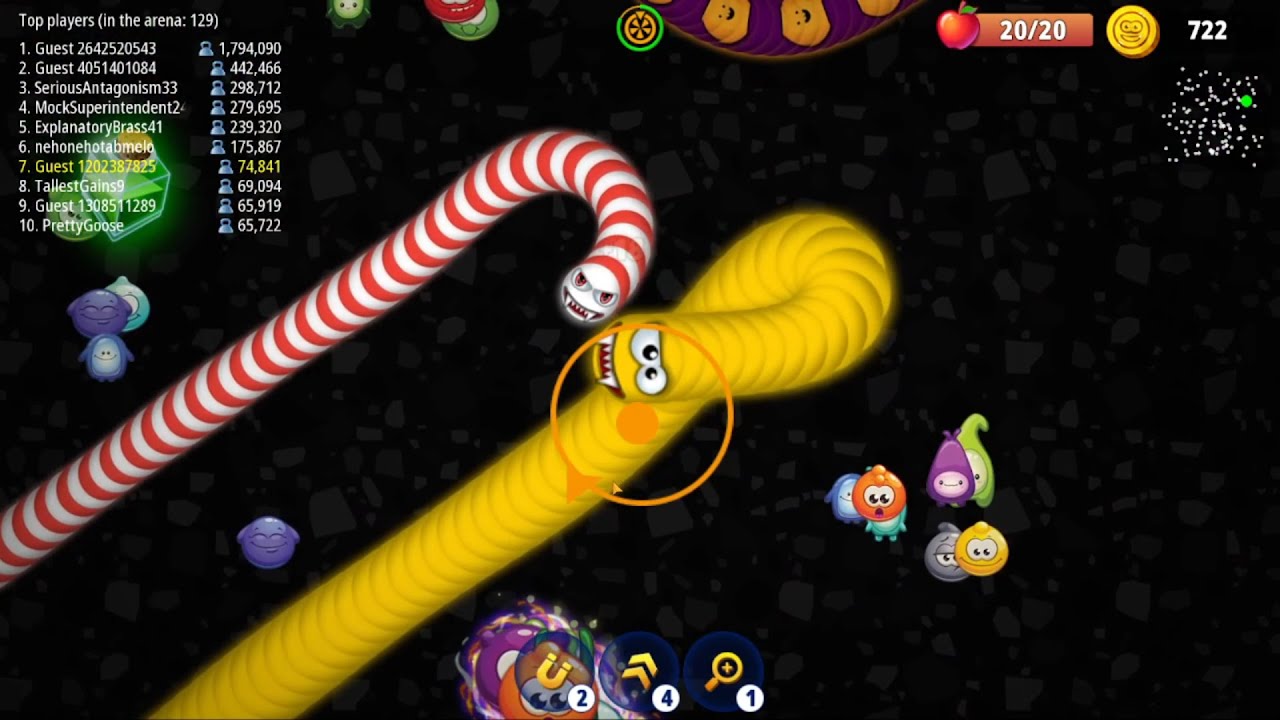 yellow gaint snake worms zone.io | sarcastic gamer - YouTube