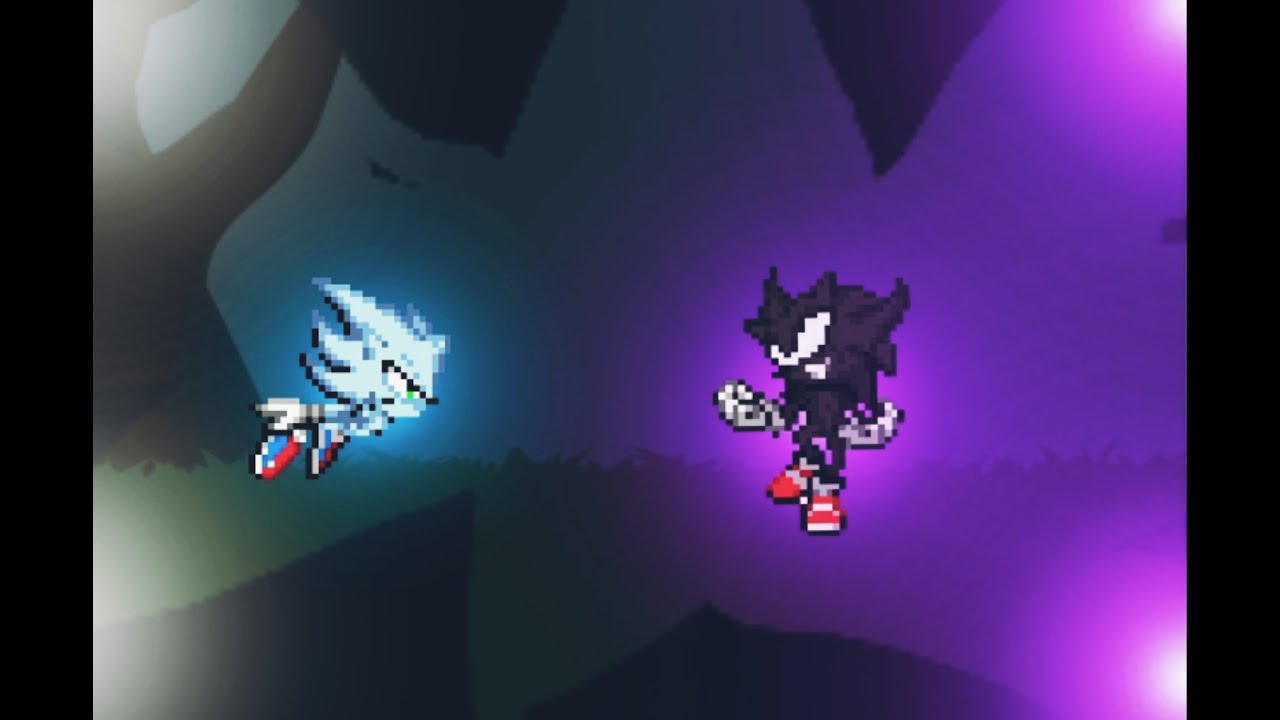 Dark sonic Vs Nazo animação Dc2 - YouTube