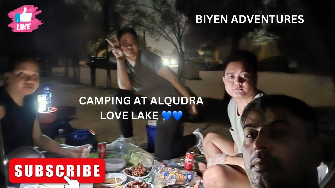 OVERNIGHT CAMPING AT ALQUDRA LOVE LAKE || BIYEN ADVENTURES - YouTube