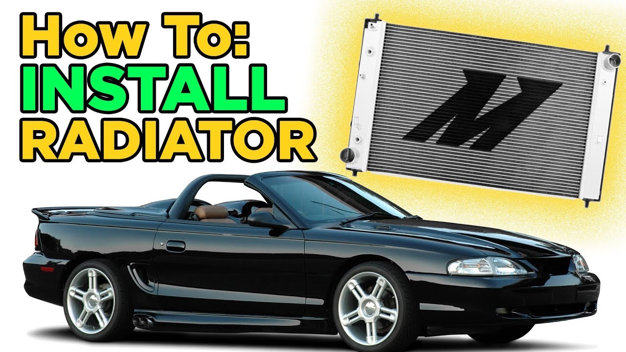 How to: Install Mishimoto Radiator: 1996-2004 Mustang GT 4.6, SN95 Ford ...