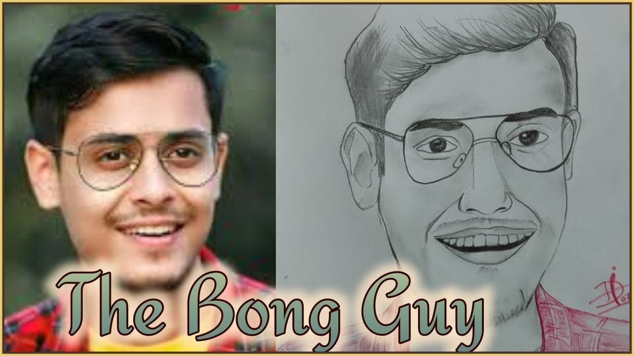 The Bong Guy Drawing | How to Draw Sketch Art | Kiran Dutta | Your The ...