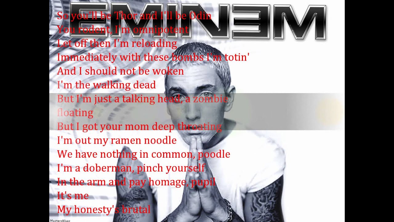 Eminem: Rap God Lyrics - YouTube