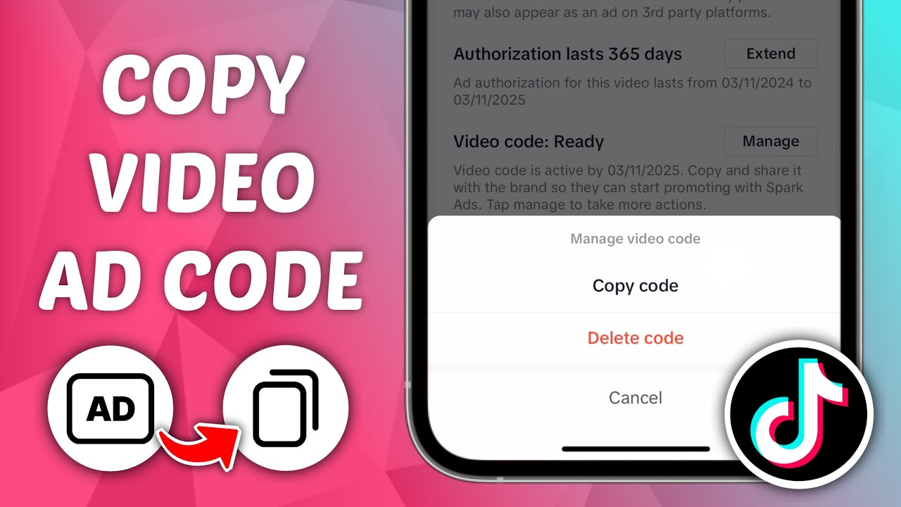 How to Copy Video AD Code on TikTok - Copy Promotional Code on TikTok ...