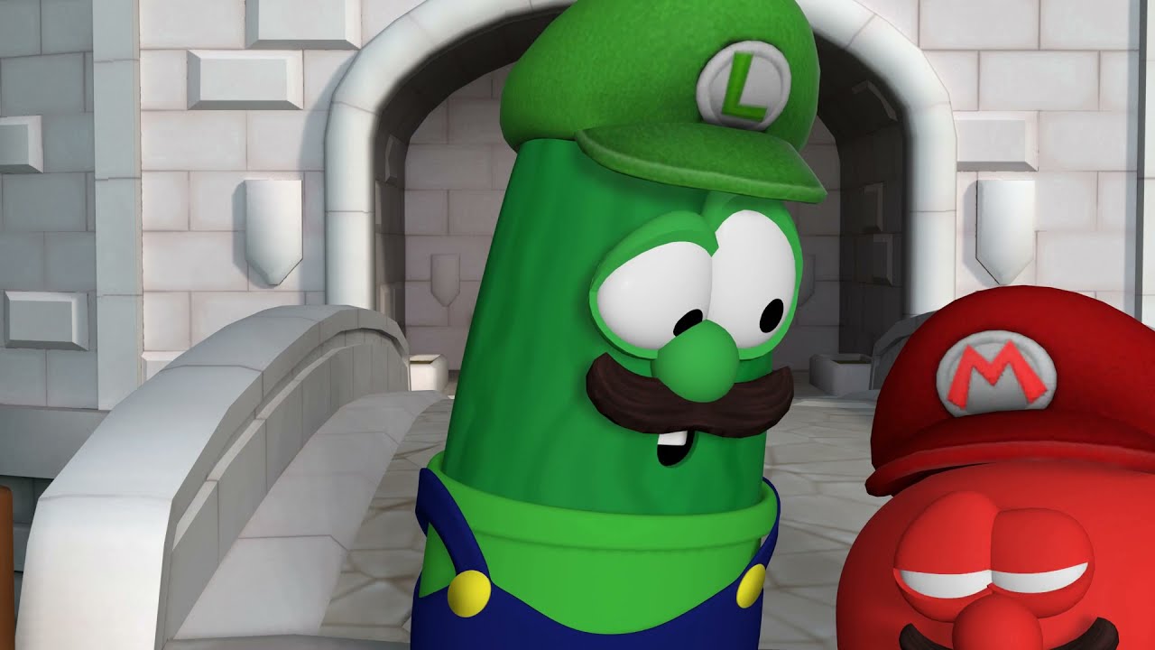 Mario tells the Pirate letter joke (VeggieTales Animation) - YouTube