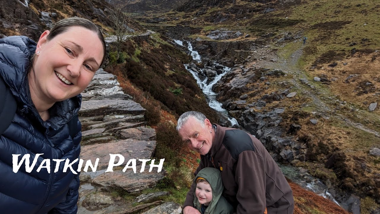 Walk up the Watkin Path North Wales to see the waterfalls / pools - YouTube