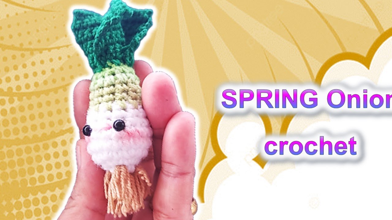 ต้นหอม How to crochet Spring Onion by Mom#crochet #diy #howto #craft # ...