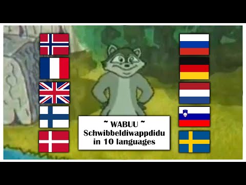 Wabuu the Cheeky Racoon (1996): Schwibbeldiwappdidu in 10 languages ...