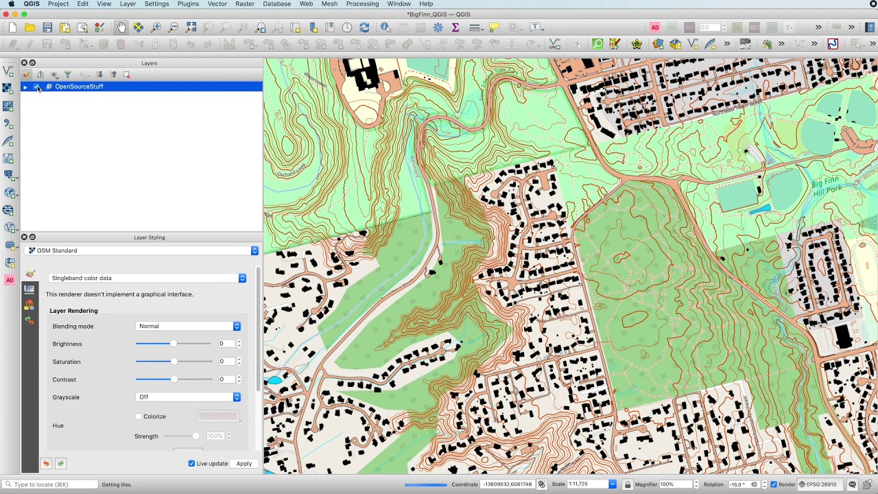 Lesson 4 Contours in QGIS - YouTube