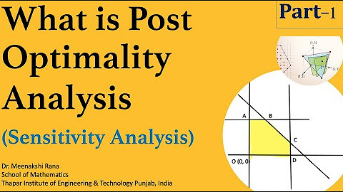 Post Optimality/Sensitivity Analysis - YouTube